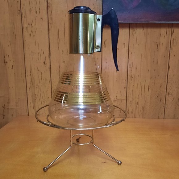 Corningware | Dining | Vintage Corning Glass Coffee Pot With Warming ...